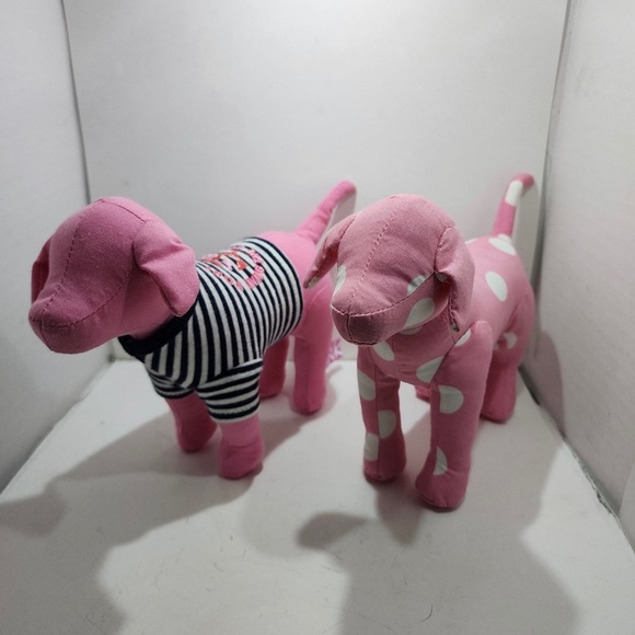 PINK Victoria's Secret | Toys | Victoria Secret Pink Dog Plush Lot Of 2 ...